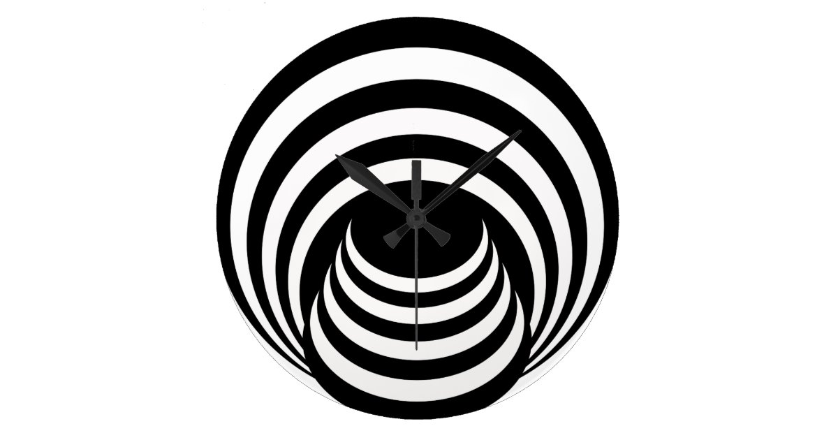 THE LIGHT CONE: Spacetime & infinite possibilities Large Clock | Zazzle