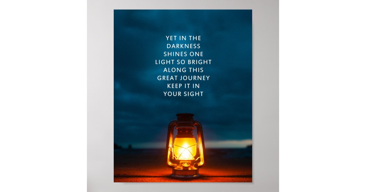 The Light - Short Poem Poster | Zazzle