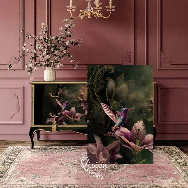 The Lily, Hummingbird Ethereal Floral Tissue Paper | Zazzle