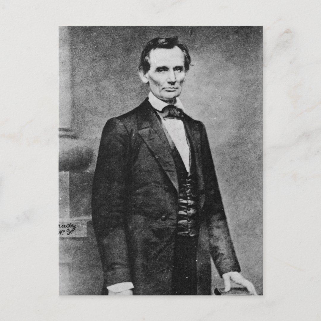 The Lincoln Cooper Union Portrait ~ 1860 Postcard | Zazzle