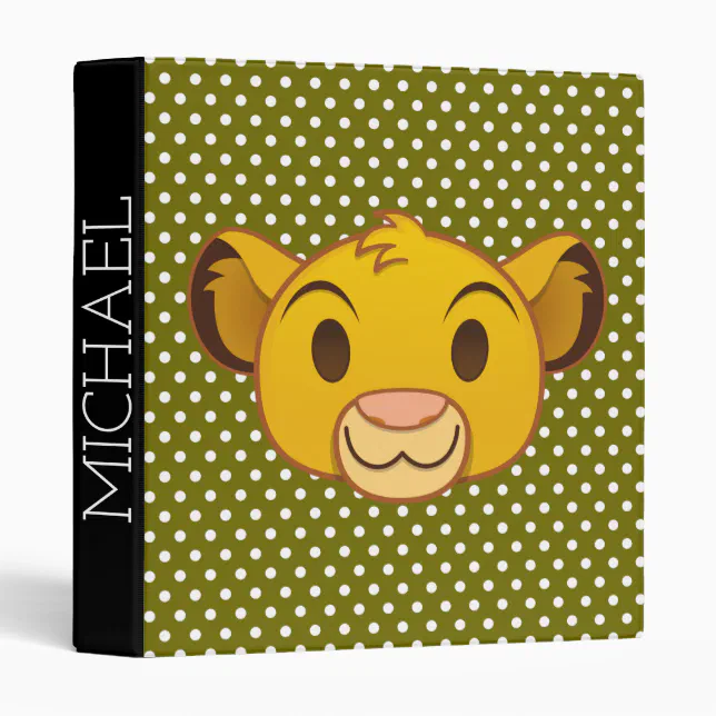 The Lion King | Simba Emoji 3 Ring Binder | Zazzle