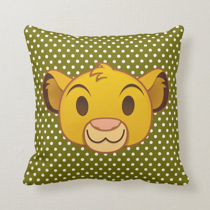 The Lion King | Simba Emoji Throw Pillow | Zazzle.com