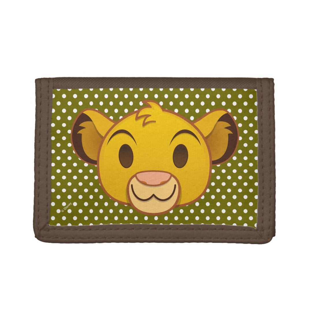 The Lion King | Simba Emoji Tri-fold Wallet | Zazzle