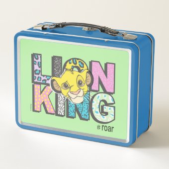 The Lion King | Simba #Roar Metal Lunch Box | Zazzle