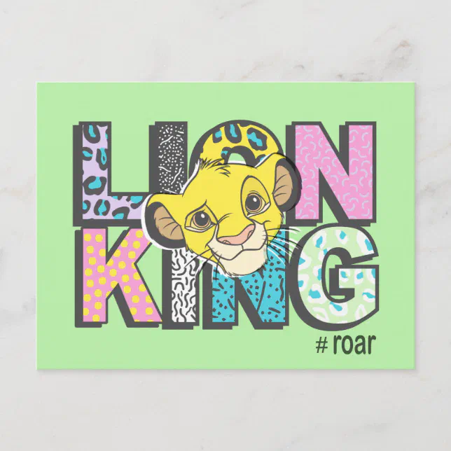 The Lion King | Simba #Roar Postcard | Zazzle