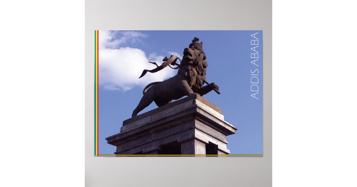 The Lion of Judah, Addis Ababa - Ethiopia Poster | Zazzle