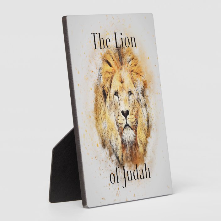 The Lion of Judah Coffee Table Easel Plaque | Zazzle.com