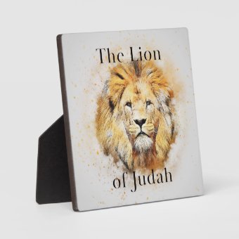 The Lion of Judah Coffee Table Easel Plaque | Zazzle