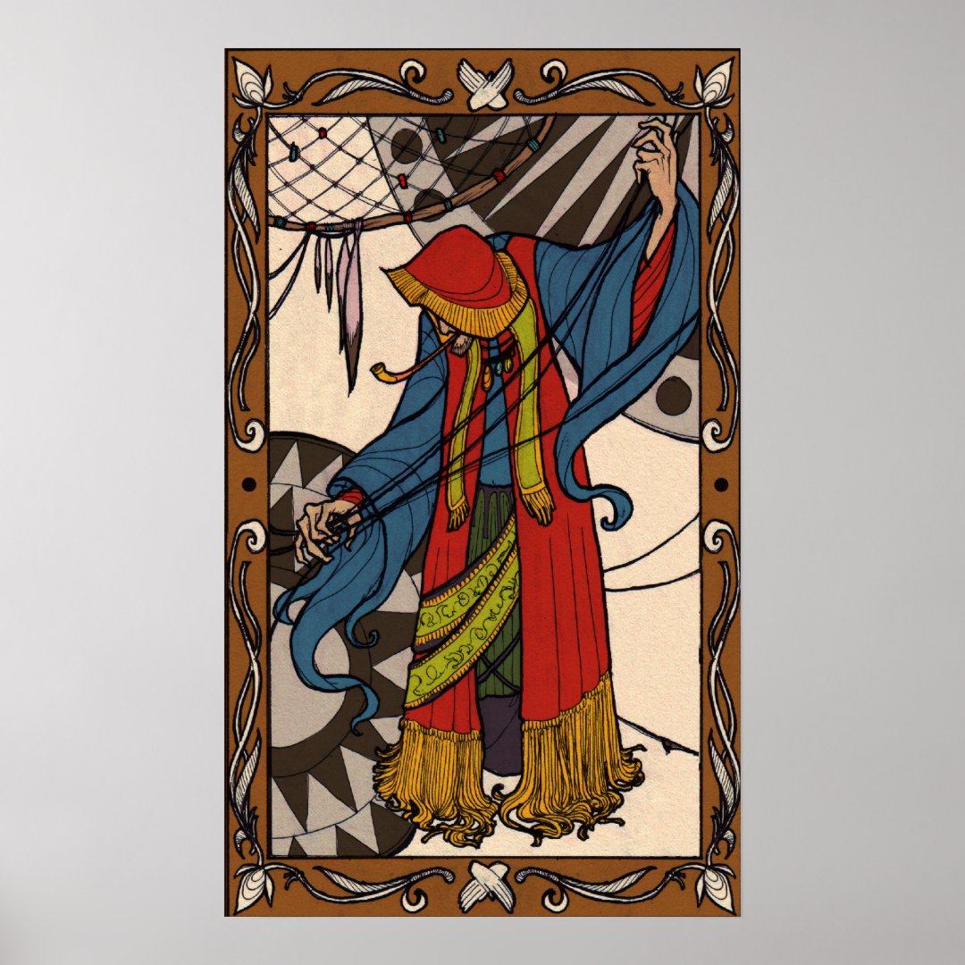 The Little Dreamer - Gypsy Fortune Teller Poster | Zazzle