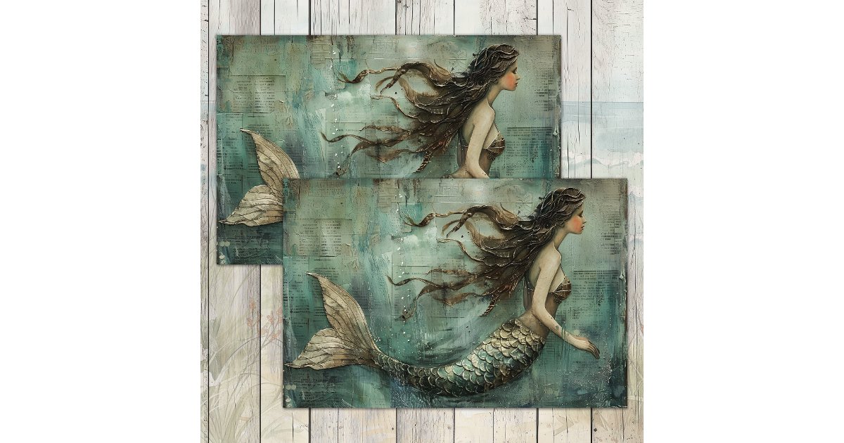 THE LITTLE MERMAID DECOUPAGE TISSUE PAPER | Zazzle