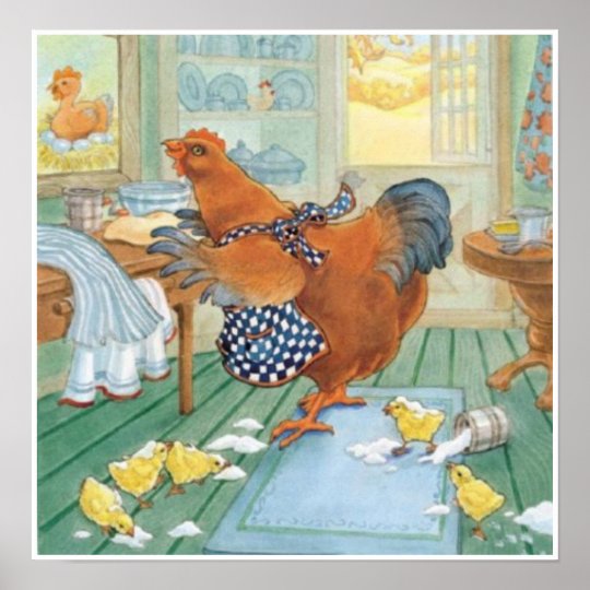 The Little Red Hen Poster | Zazzle.com