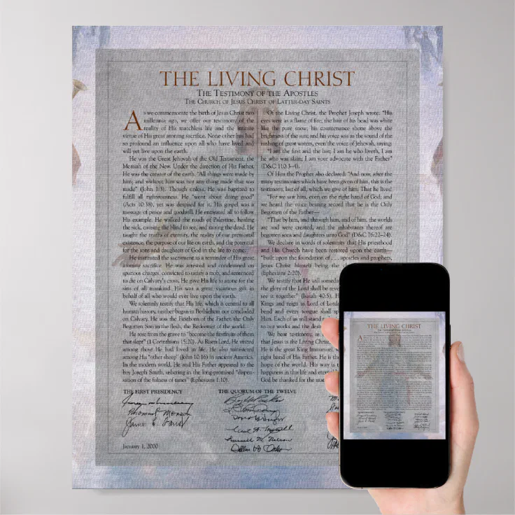 "The Living Christ" Painting Series Document Poster | Zazzle