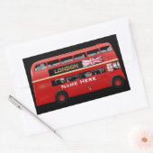 The London Red Bus Rectangular Sticker | Zazzle