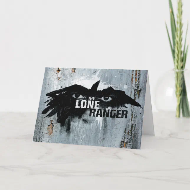 The Lone Ranger Logo with Mask 2 Card | Zazzle