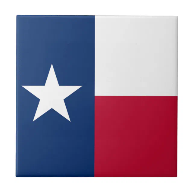 The Lone Star Flag Texas Flag Ceramic Tile | Zazzle