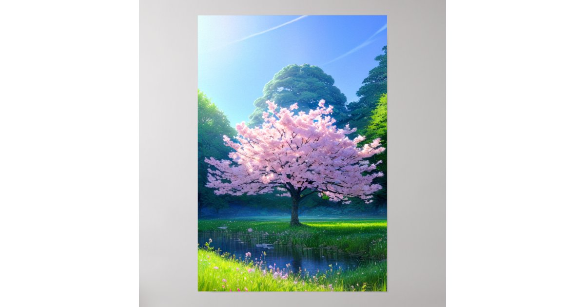 The Lonely Cherry Tree Poster | Zazzle