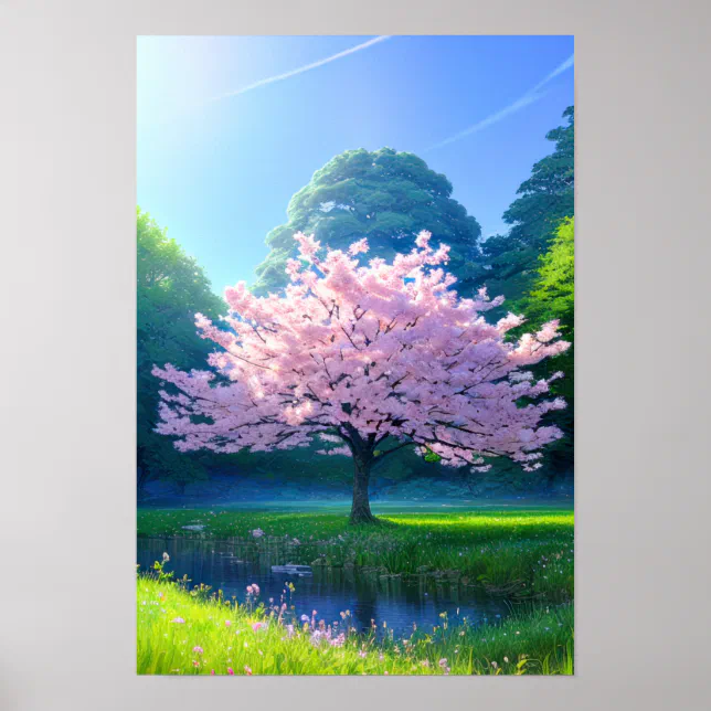 The Lonely Cherry Tree Poster | Zazzle