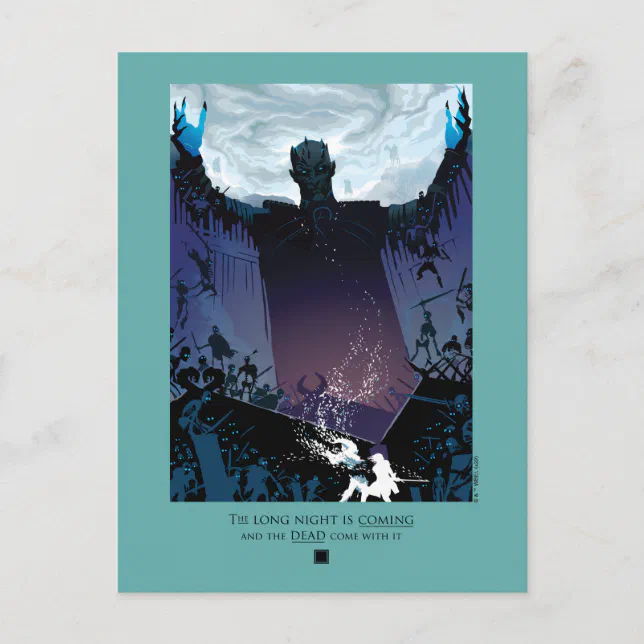 The Long Night Is Coming Postcard | Zazzle