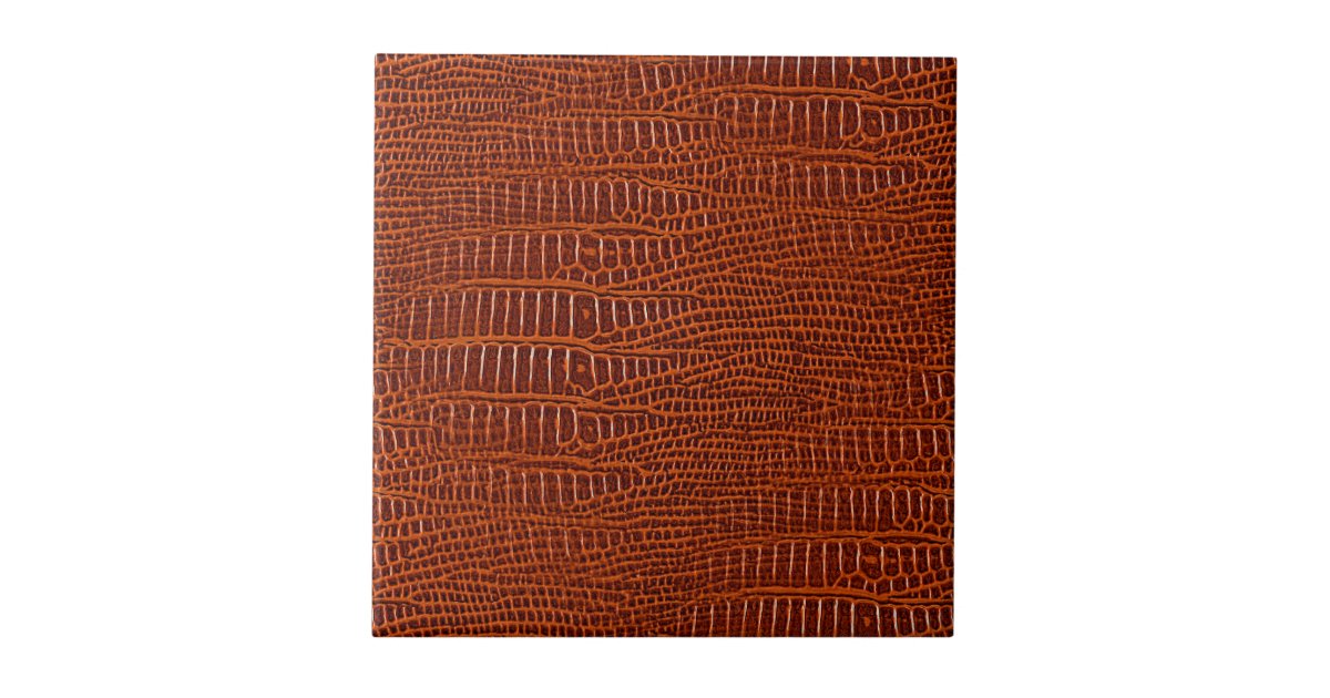 The Look of Brown Realistic Alligator Skin Tile | Zazzle