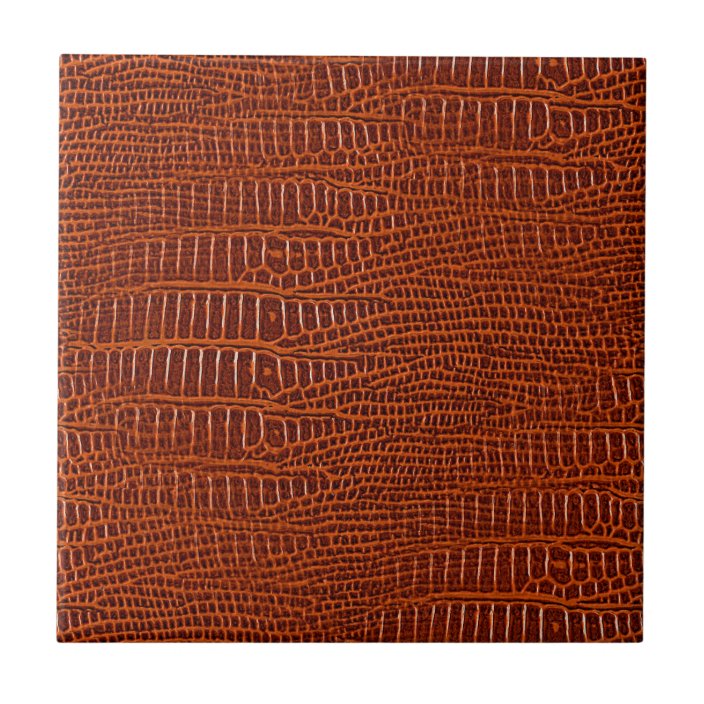 The Look of Brown Realistic Alligator Skin Tile | Zazzle.com