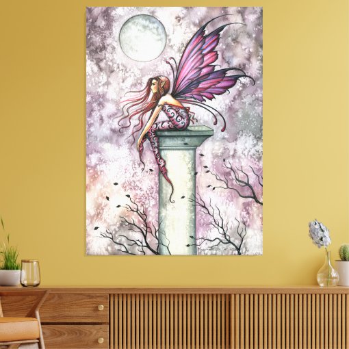 The Lookout Fairy Fantasy Art by Molly Harrison Canvas Print | Zazzle