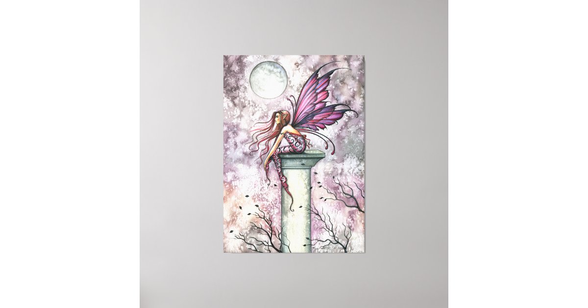 The Lookout Fairy Fantasy Art by Molly Harrison Canvas Print | Zazzle