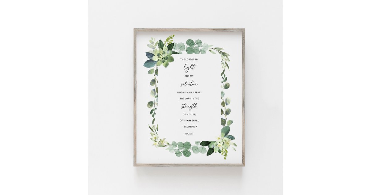 The Lord is my light Poster | Zazzle