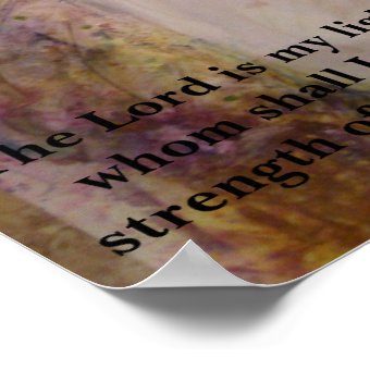 "The Lord Is My Light" Poster | Zazzle