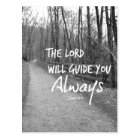 The Lord will guide you bible verse Postcard | Zazzle.com
