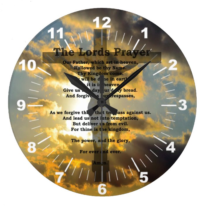 The Lords Prayer Clock | Zazzle.com