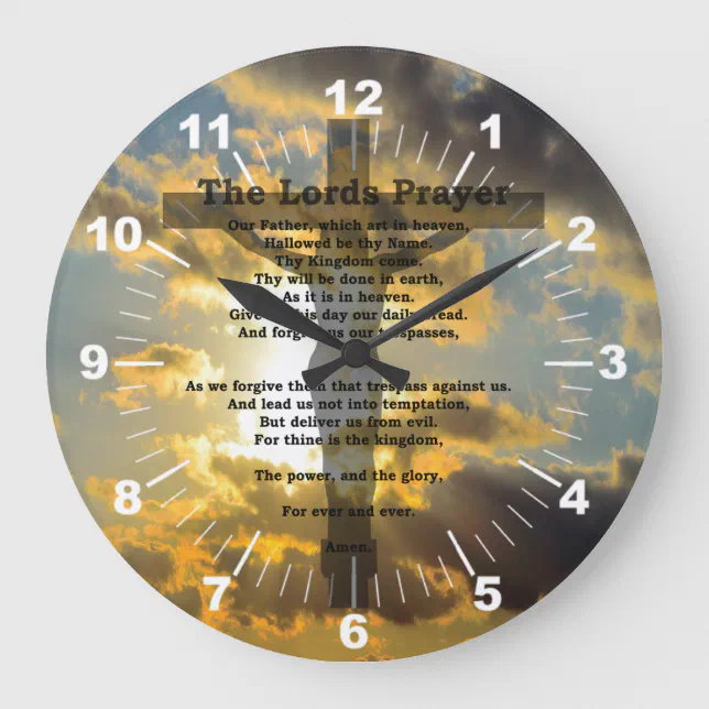 The Lords Prayer Clock | Zazzle