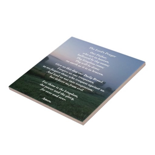 The Lord's Prayer Decorative Ceramic Tile | Zazzle