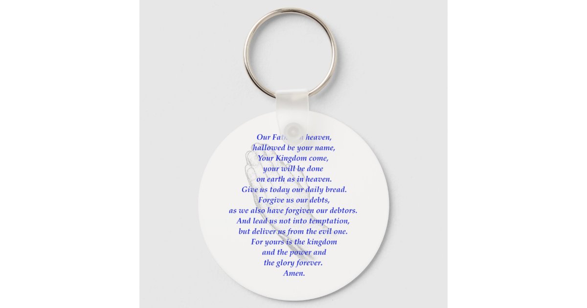 The LORD's Prayer Keychain | Zazzle