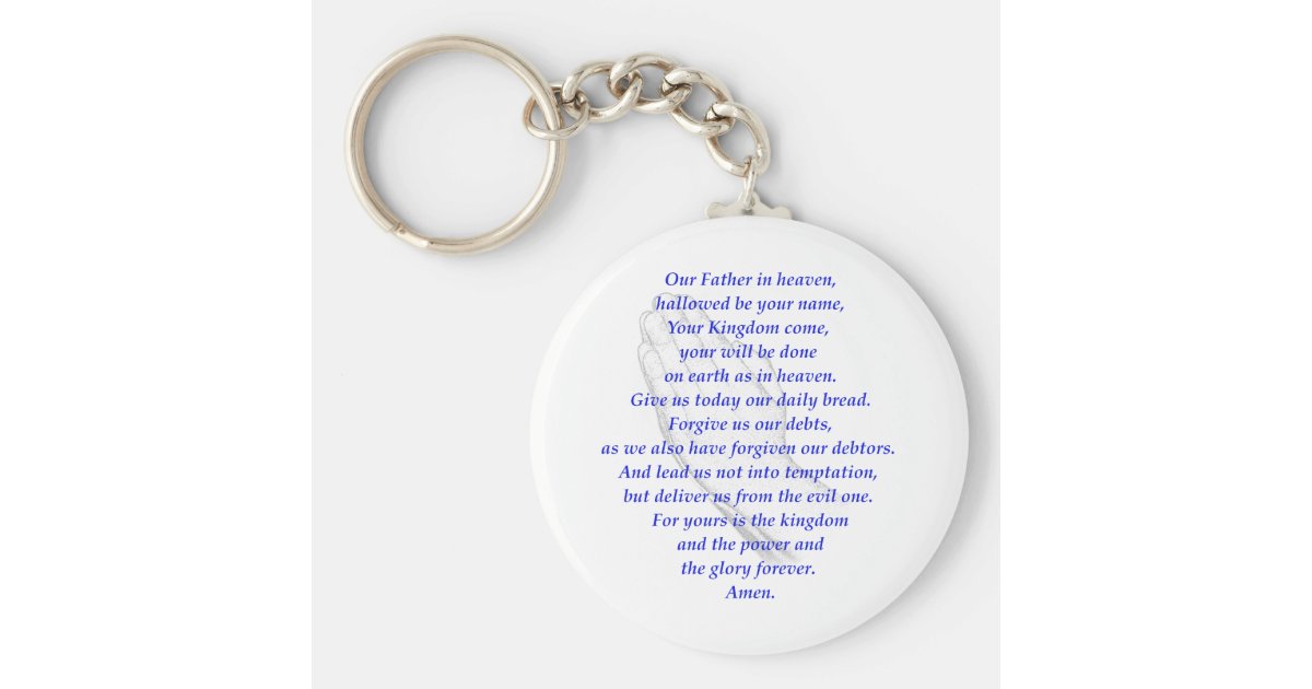 The LORD's Prayer Keychain | Zazzle