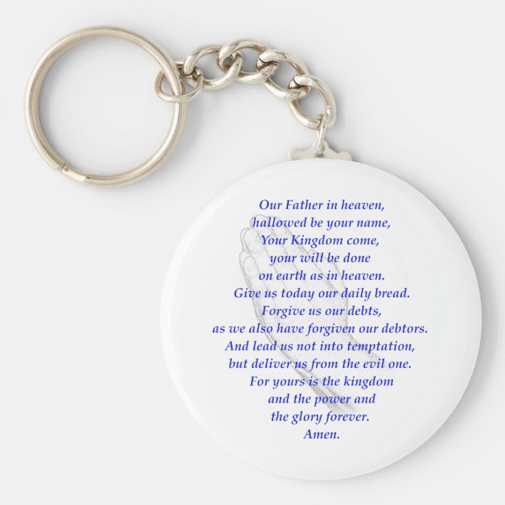 The LORD's Prayer Keychain | Zazzle