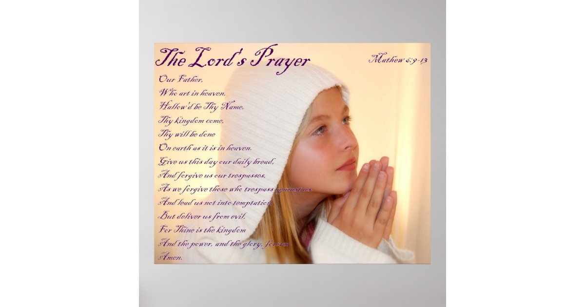 The Lords Prayer Poster | Zazzle