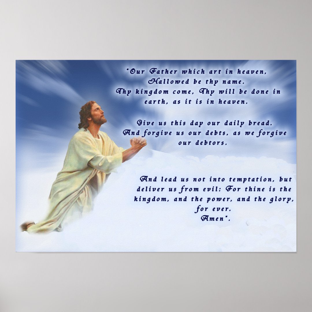 The Lord's Prayer Poster | Zazzle