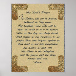 The Lords Prayer Poster, Poster | Zazzle