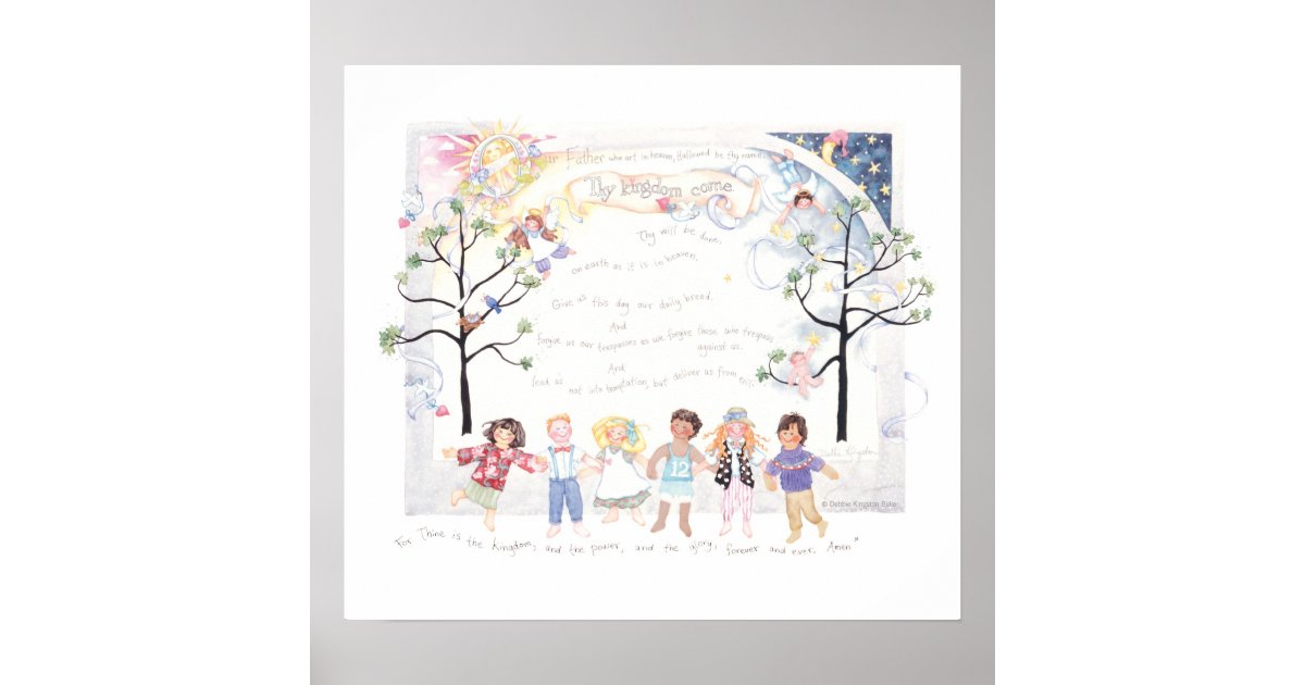 The Lord's Prayer poster print | Zazzle
