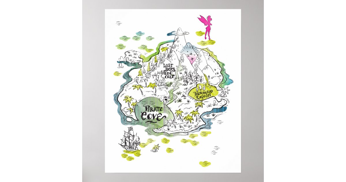 The Lost Boys Treasure Map Poster | Zazzle
