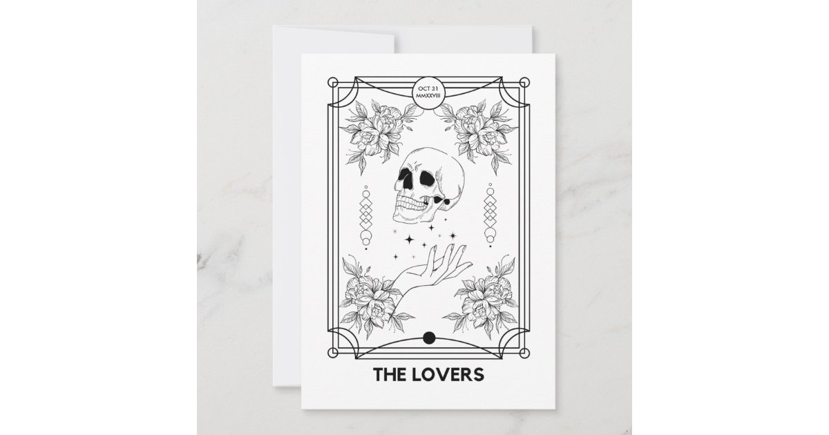 The Lovers Tarot Wedding Invitation | Zazzle