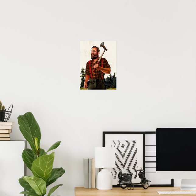 lumberjack wall art