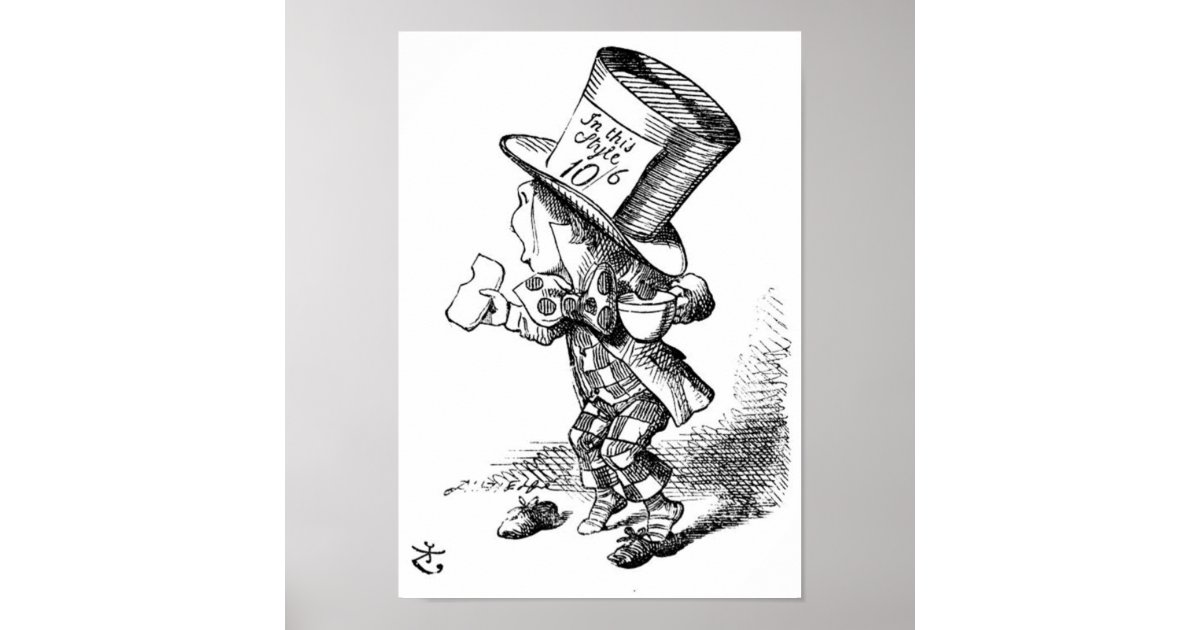 The Mad Hatter Poster | Zazzle