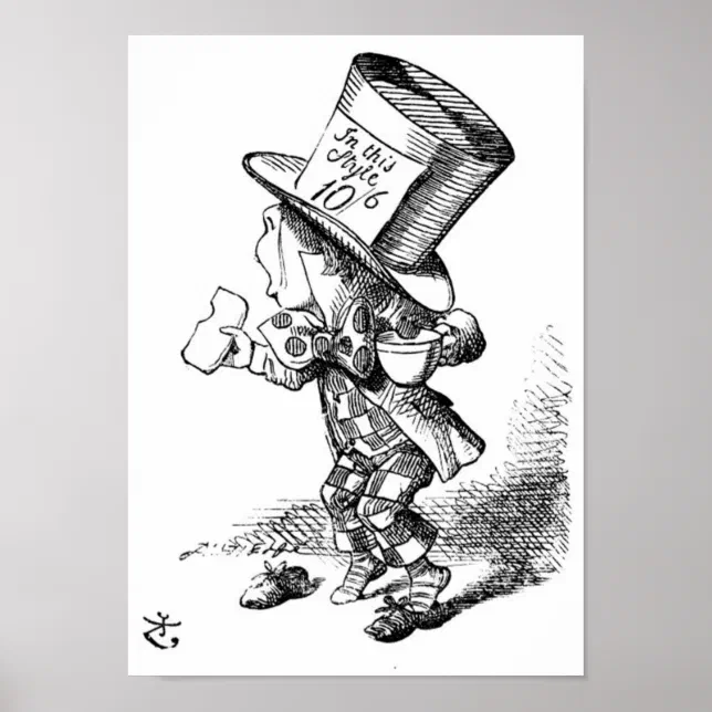 The Mad Hatter Poster | Zazzle
