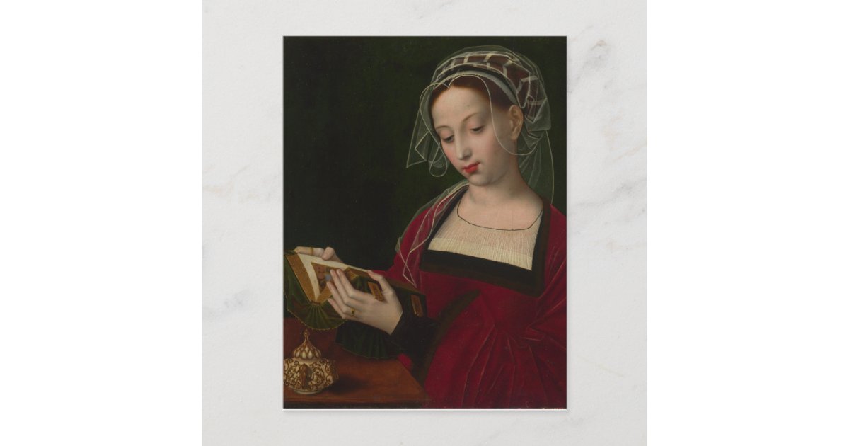 The Magdalen reading by Ambrosius Benson Postcard | Zazzle