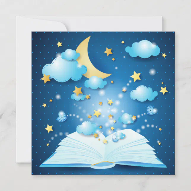 The magic book, invitation | Zazzle