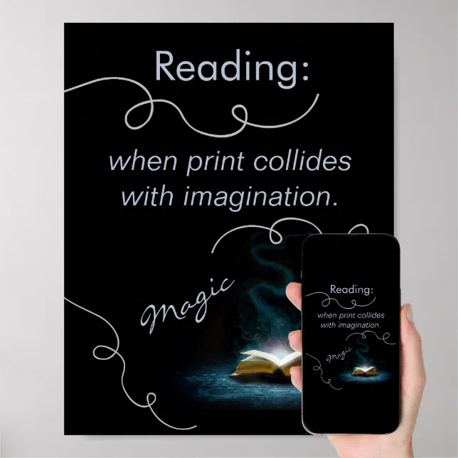 The Magic of Reading Literacy Poster | Zazzle