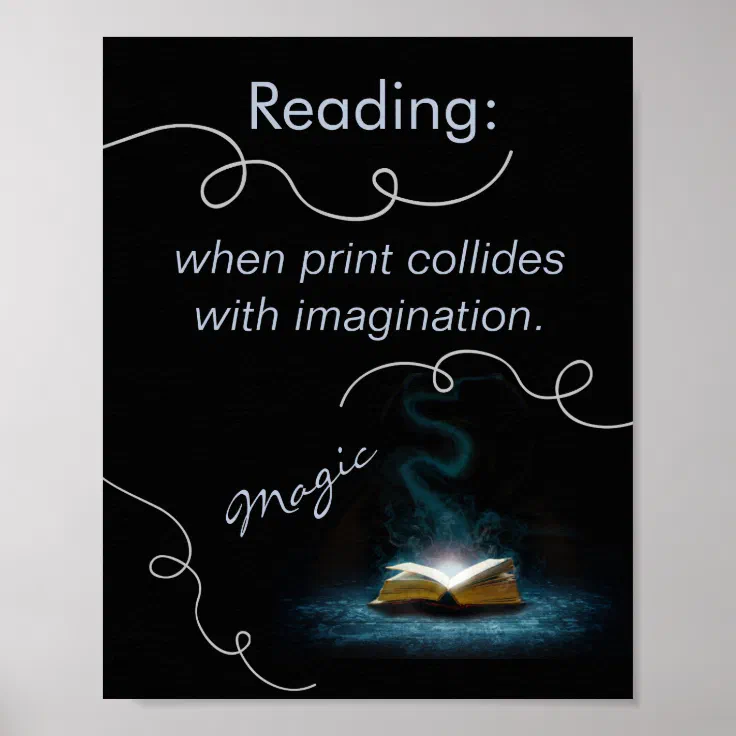 The Magic of Reading Literacy Poster | Zazzle