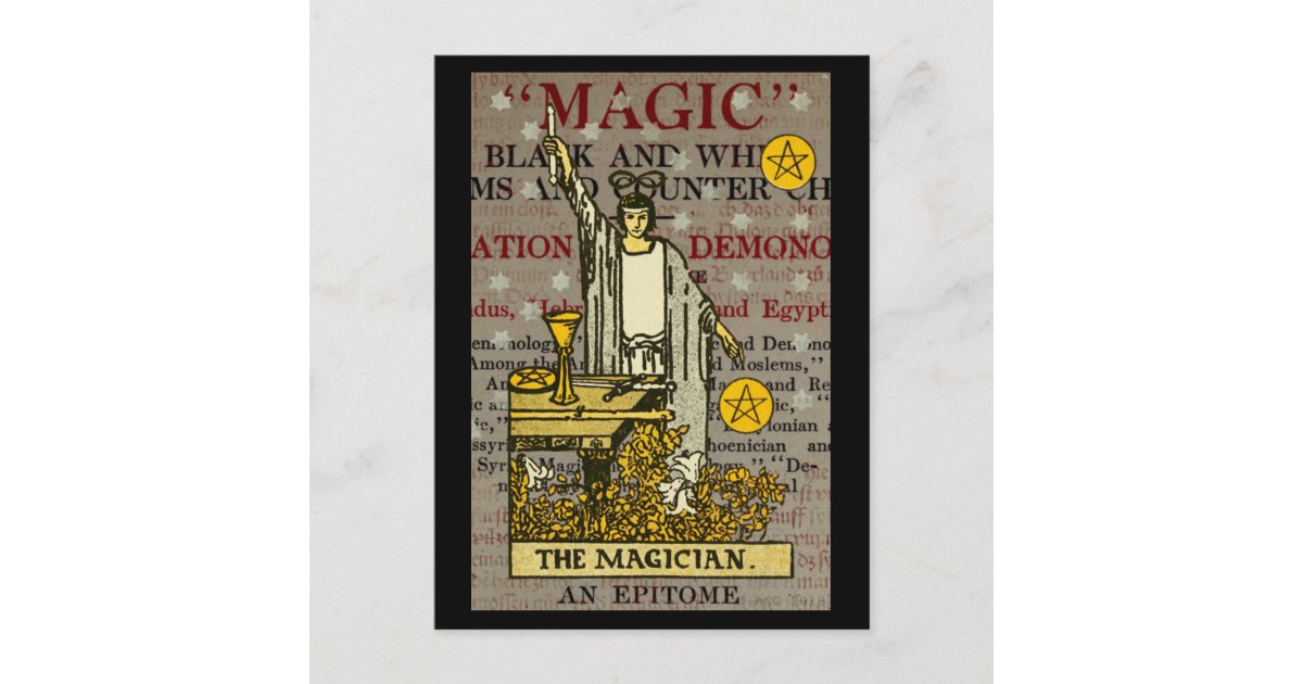 The Magician Tarot Postcard | Zazzle