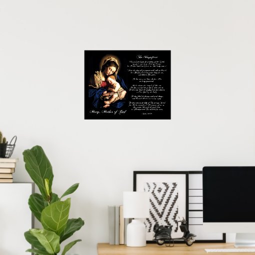 The Magnificat - Madonna and Child Custom Poster | Zazzle